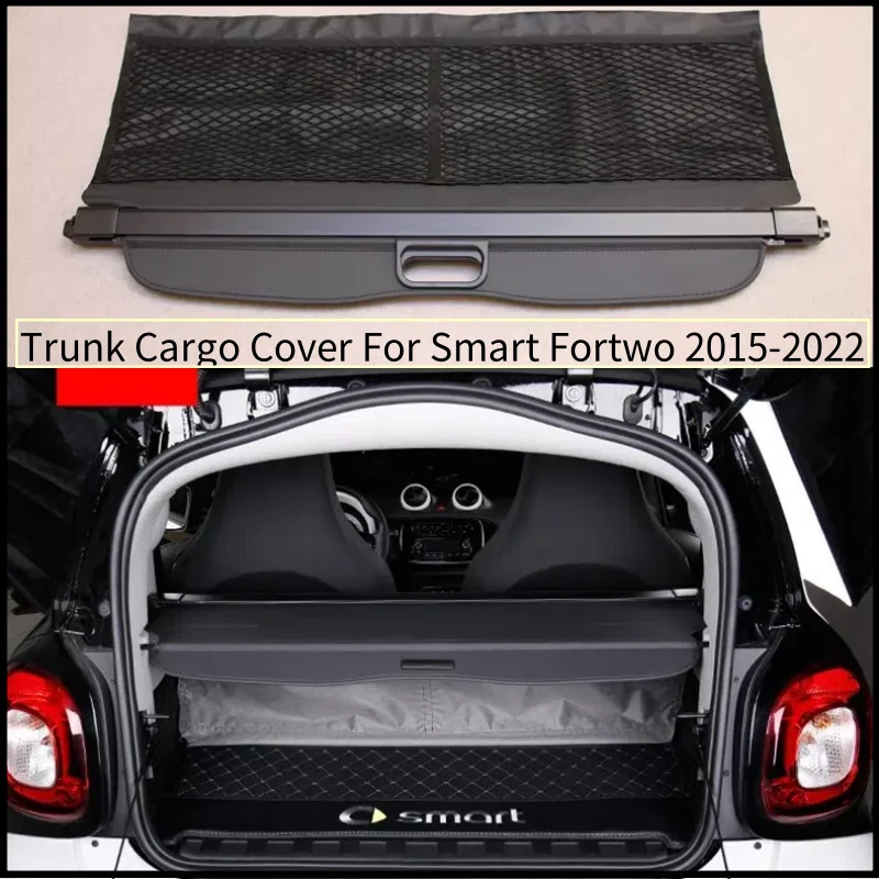 Rear Trunk Cargo Cover For Smart Fortwo 2015-2022 Privacy Screen Boot ...