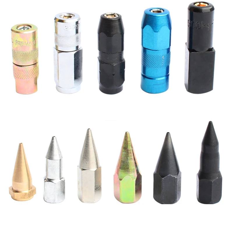 10pcs-Explosion-proof-Grease-Gun-Flat-head-pointed-Mouth-Accessories-Butter-Oil-Mouth-Needle ...