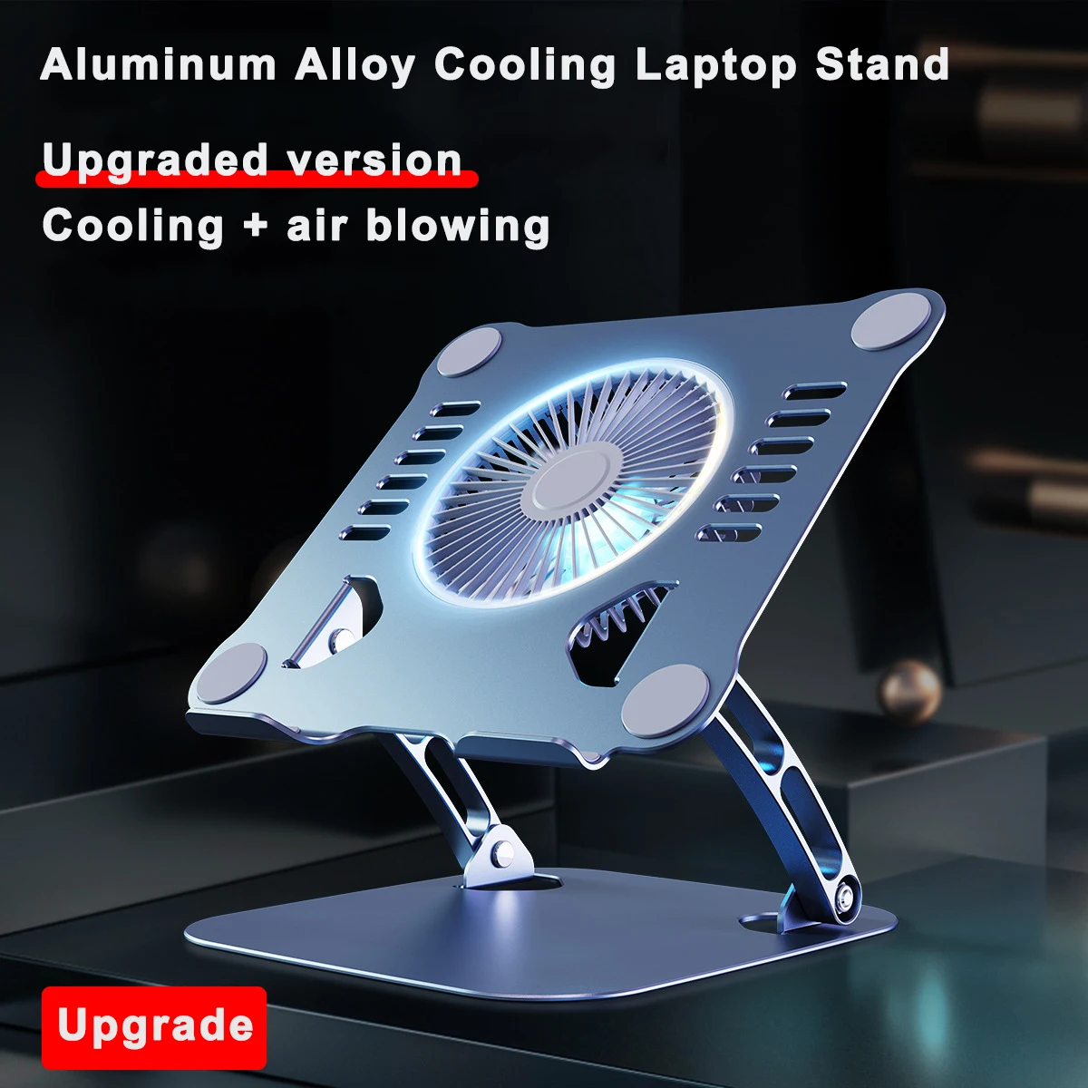Aluminum-Alloy-Notebook-Cooling-Fan-Stand-Bracket-Mobile-Phone-Bracket ...