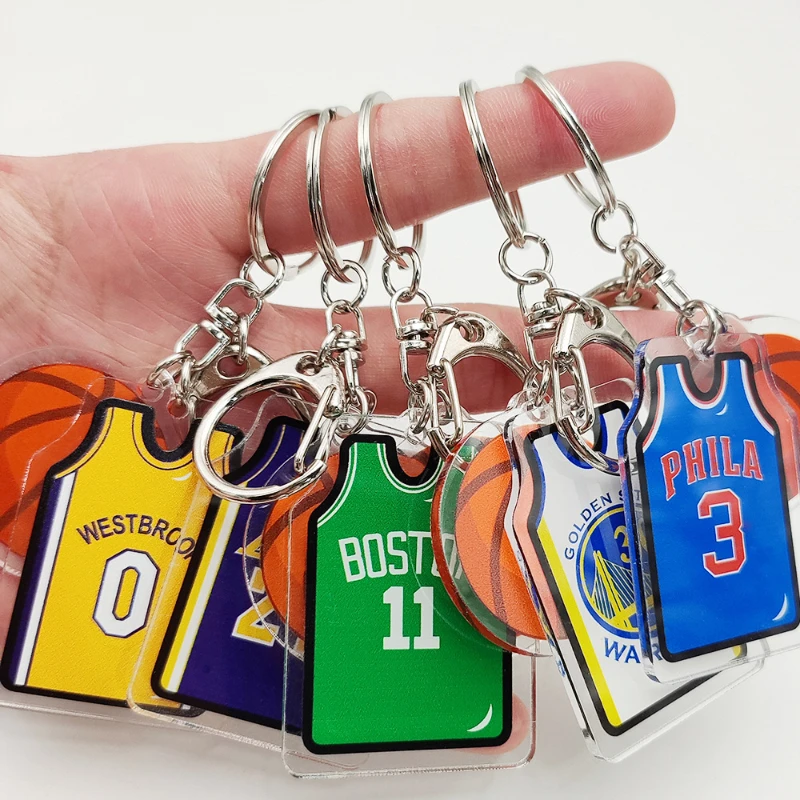 Basketball Jersey Keychain | Basketball Fan Trinket | Basketball ...