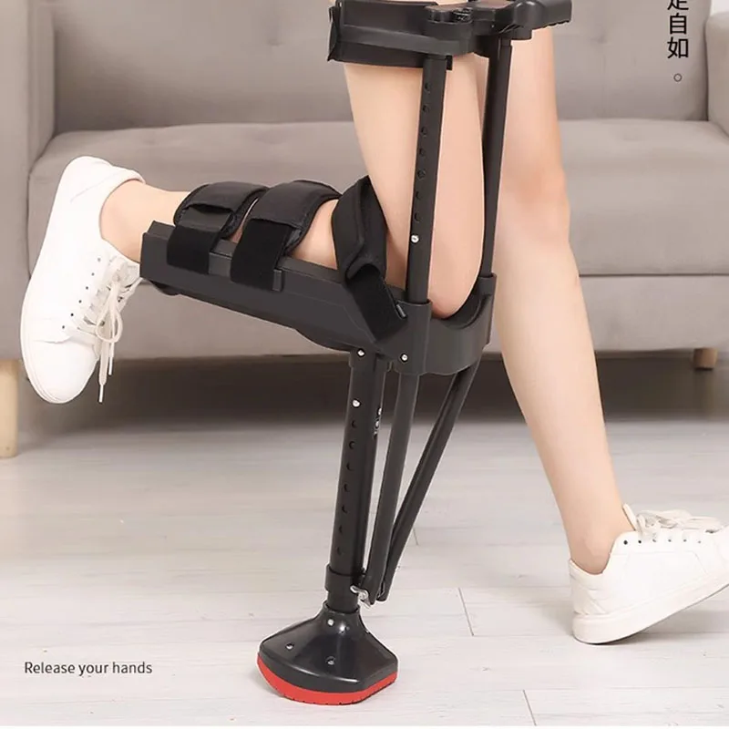 Support-Free-Walking-Aids-Knee-Walker-Single-Leg-Telescoping-Assisted ...