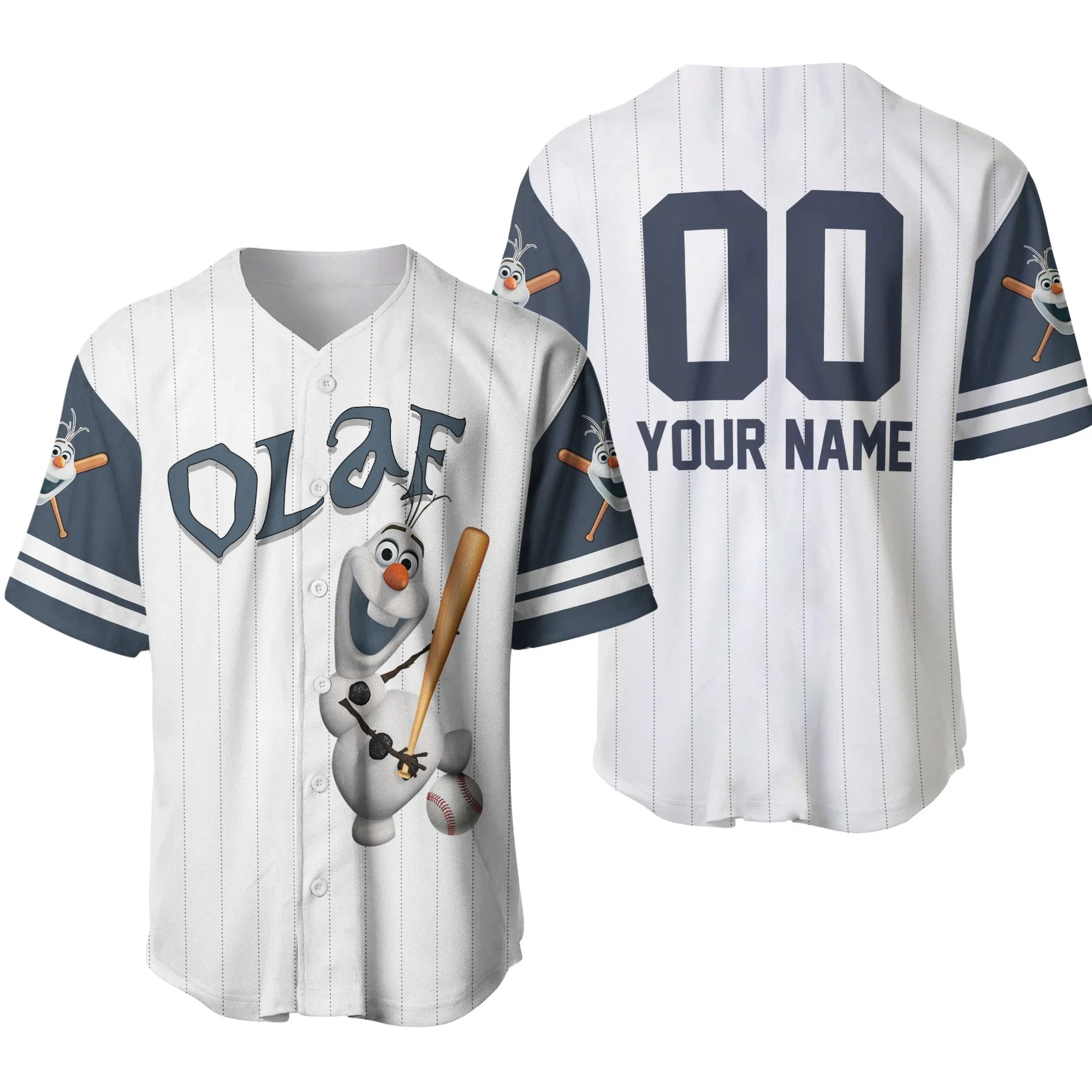 Olaf-Frozen-Baseball-Jersey-Men-s-Women-s-Short-Sleeve-Jersey-Custom ...
