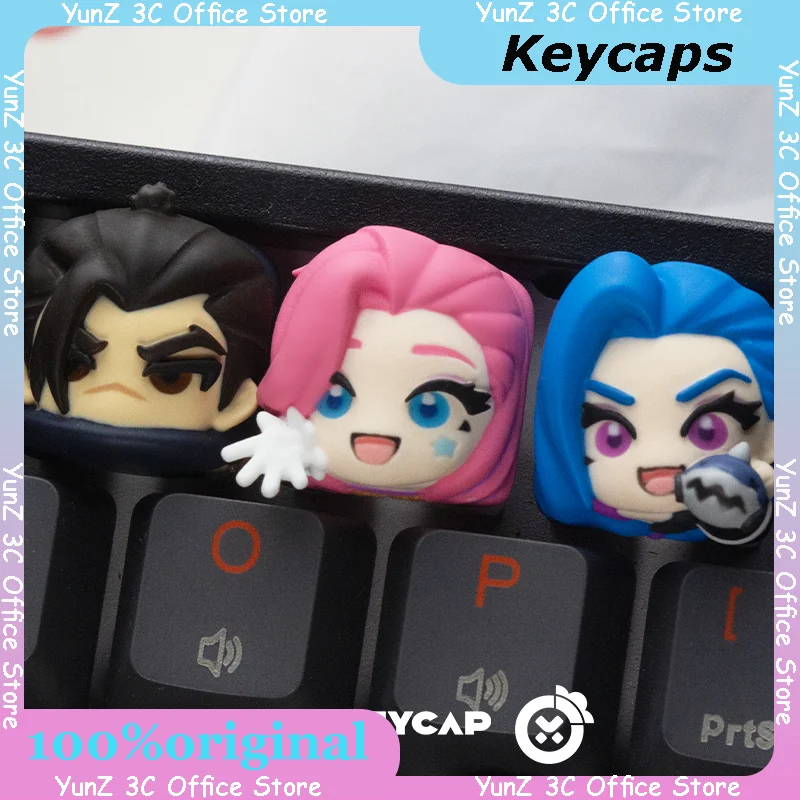 League-Of-Legends-Lol-Peripheral-Mechanical-Keyboard-Keycaps-Yasuo-Jinx ...