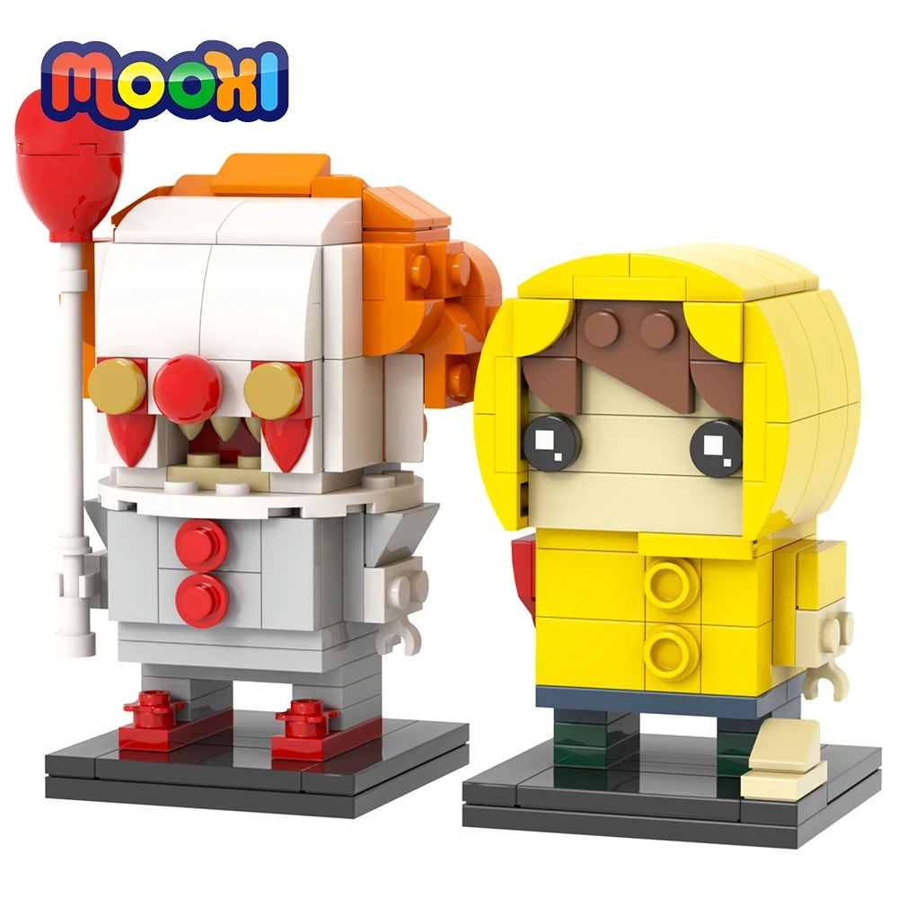 MOOXI-Horror-Movies-237Pcs-MOC-Bricks-Halloween-Clown-BrickHeadsed ...