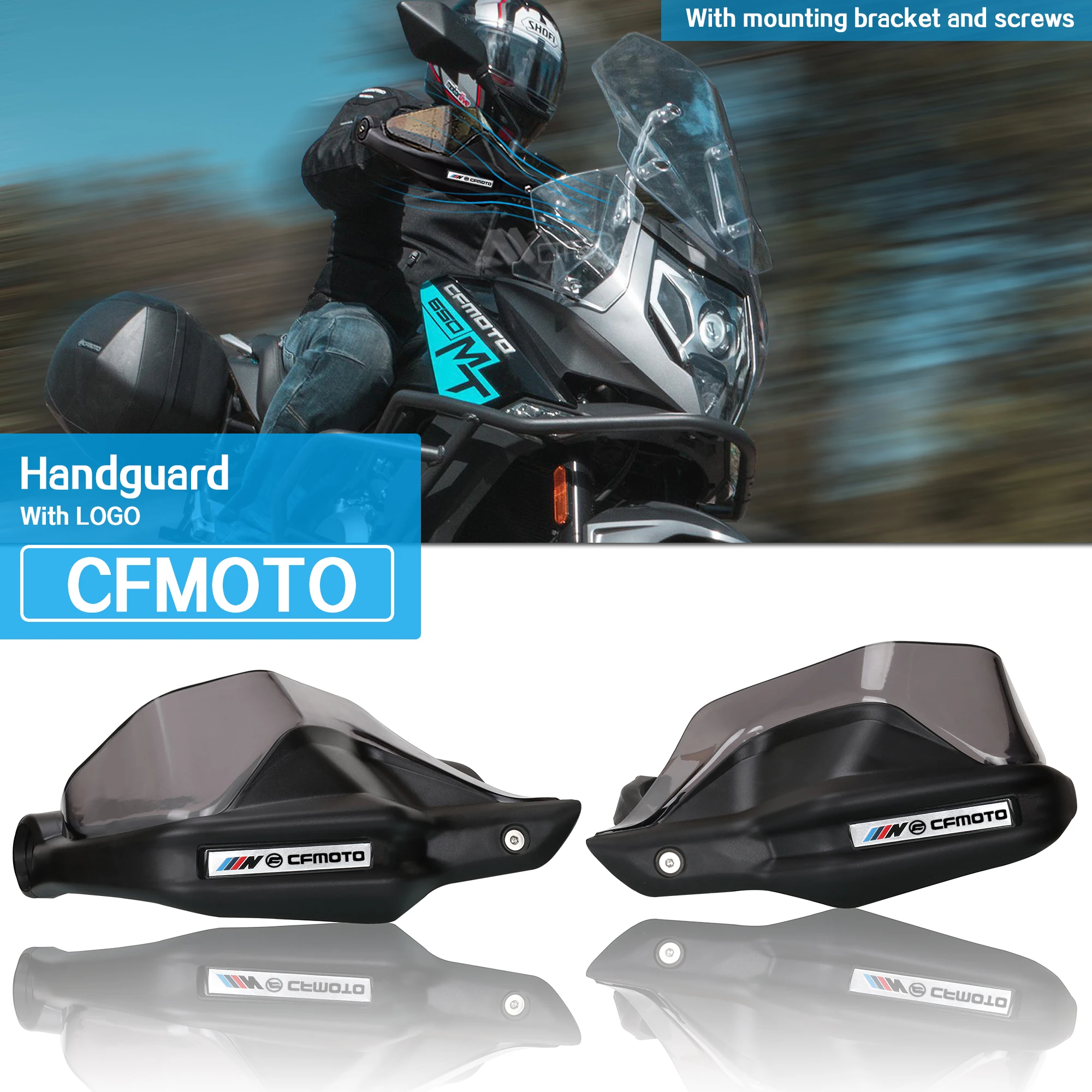 NEW-with-logo-CFMOTO-Motorcycle-Handguards-For-CFMOTO-400MT-650MT ...