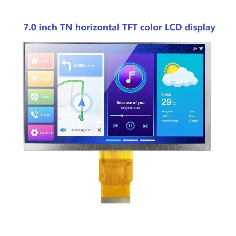 7 inch TN horizontal screen TFT color LCD display RGB24bit interface IEK9716BD4 driver - AliExpress