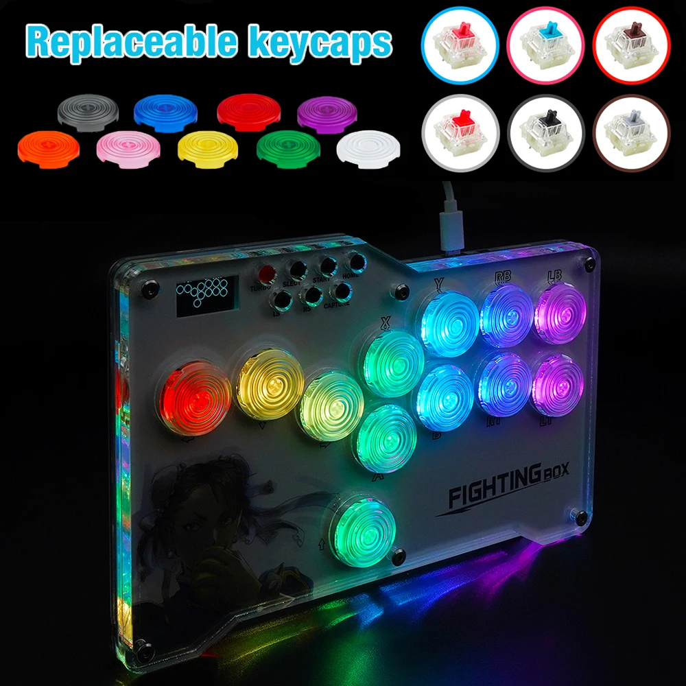 Fightingbox-Mini-HitBox-WASD-SOCD-Fighting-Stick-LED-Light-Controller ...