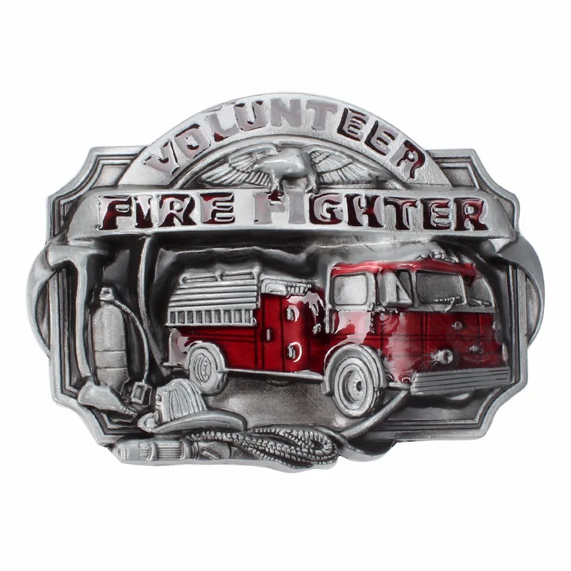 Belt-Buckle-Firefighter-Fire-Truck-Fire-Brigade-Belt-DIY-Components ...