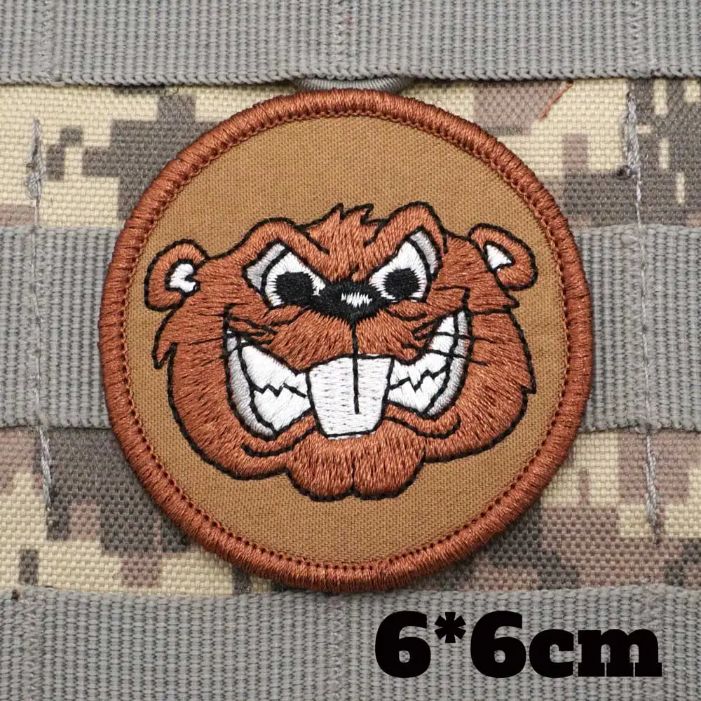 Angry-Beaver-Patrol-Patch-Military-Tactical-Embroidered-Patches-Armband-Backpack-Badge-with-Hook ...