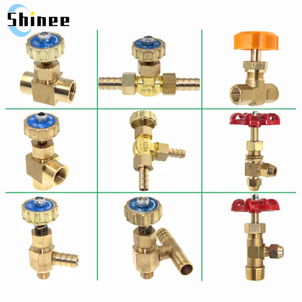 Hose Barb Brass Parallel Needle Valve Micro Flow Control Regulating ...
