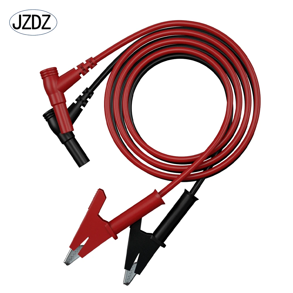 JZDZ conector Banana a pinzas de cocodrilo, cables de prueba con ...