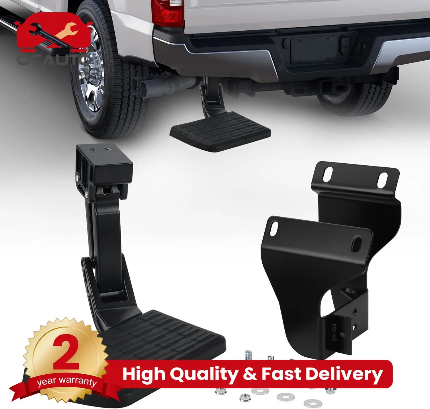 75312-01A-Rear-Bumper-Pedal-Bed-Step-Retractable-for-2015-2020-Pickup ...