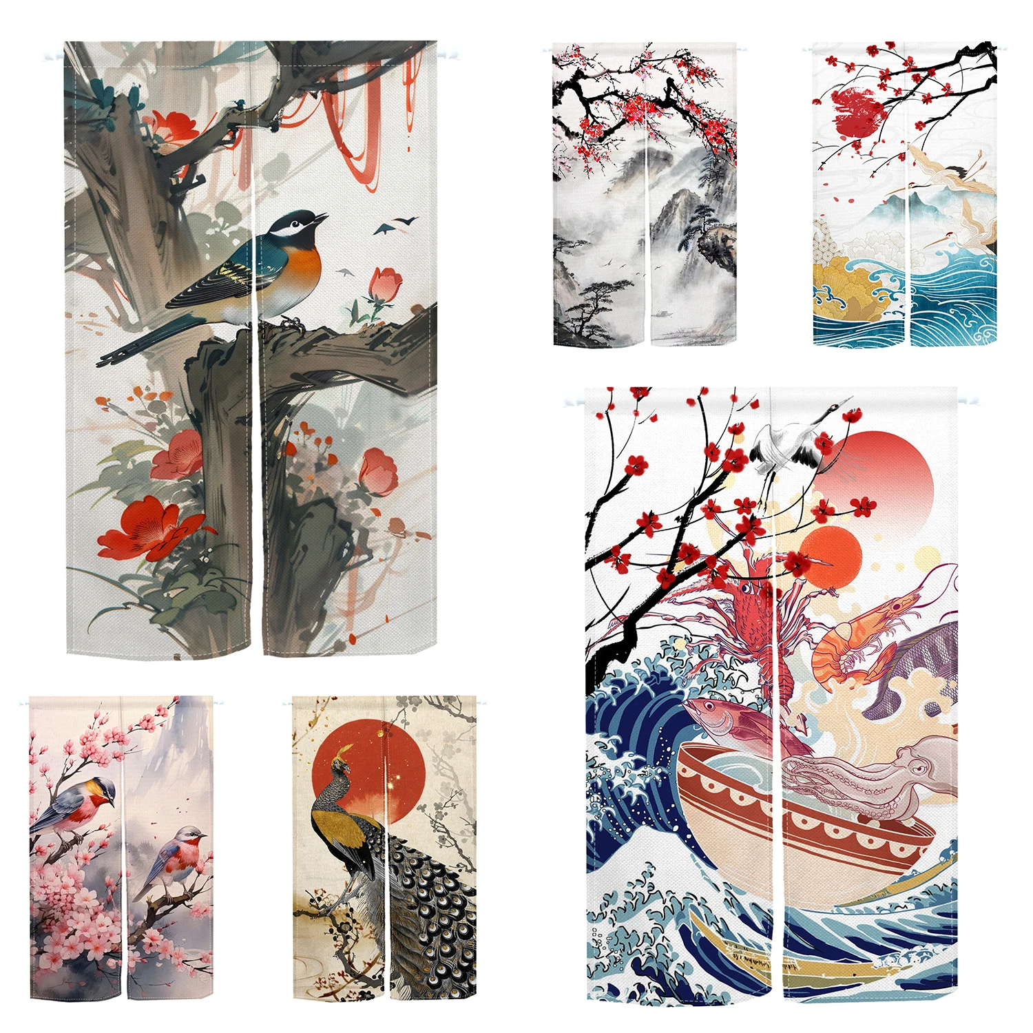 Home-Japanese-Noren-Kitchen-Short-Curtain-Sushi-Restaurant-Sake-House ...