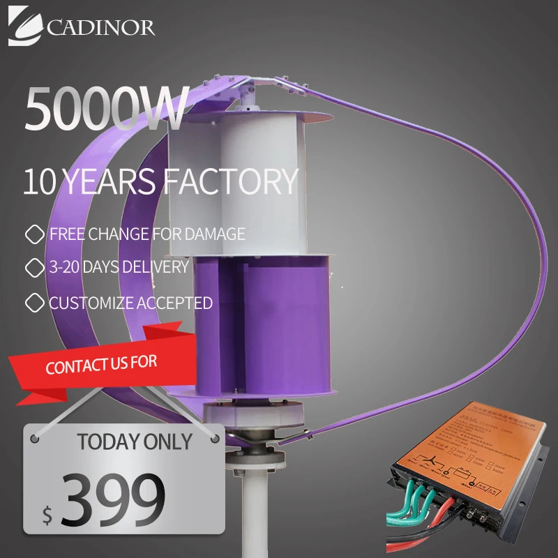 5000W-Vertical-Axis-Wind-Turbine-Generator-Complete-Set-24V-48V ...