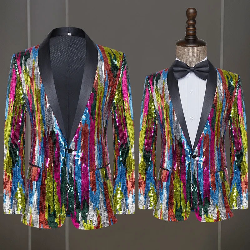 Men-s-Suit-Jacket-Camouflage-Sequin-Performance-Host-Singer-Dress-Stage ...