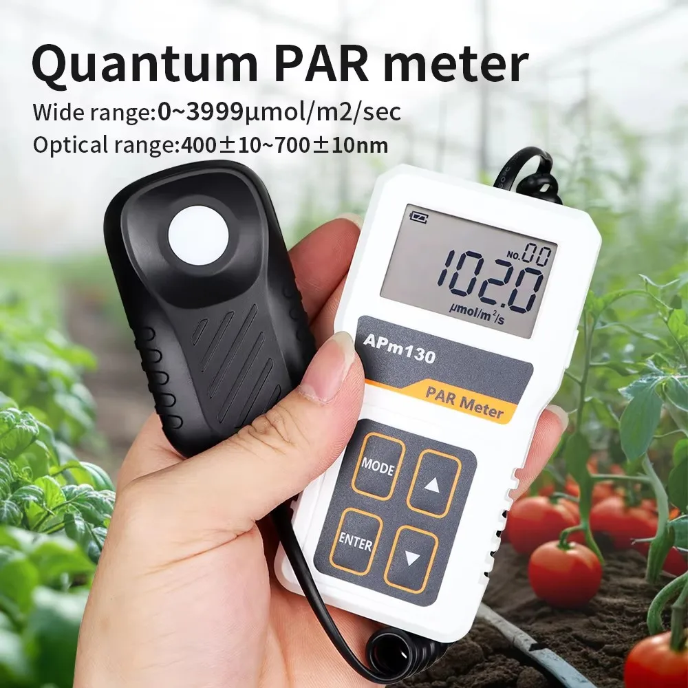 APM130 Digital Light Energy Meter Quantum PAR Meter High Precision ...