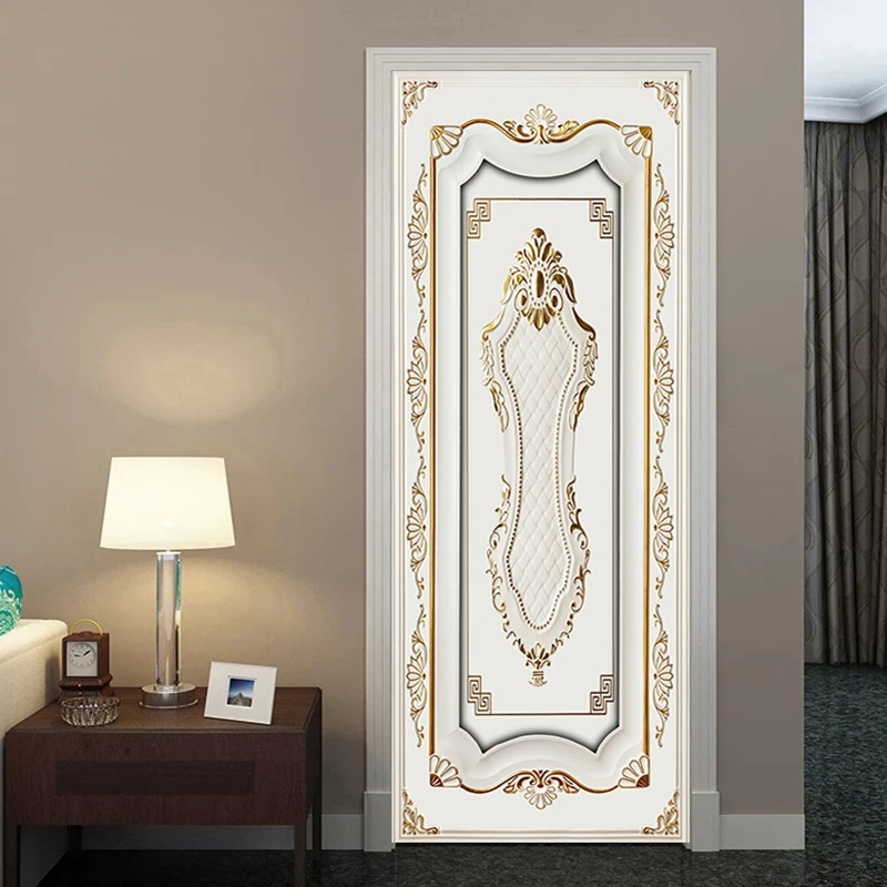 Vinyl-Door-Sticker-Waterproof-Self-Adhesive-Entrance-Retro-Door ...