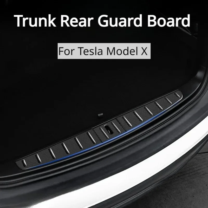 For-Tesla-Model-X-Trunk-Rear-Guard-Board-ABS-Anti-Scratch-Door-Sill ...
