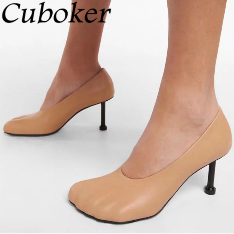 Designer Five fingered shoe High Heels Women's Pumps Genuine Leather ...