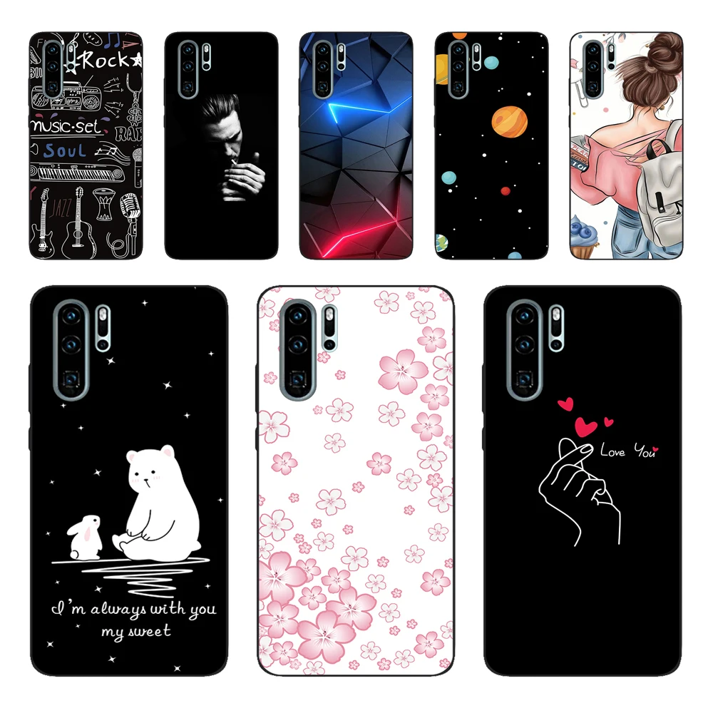 for-Huawei-P30-Lite-Case-Soft-Silicone-TPU-Phone-Back-Cover-On-for ...