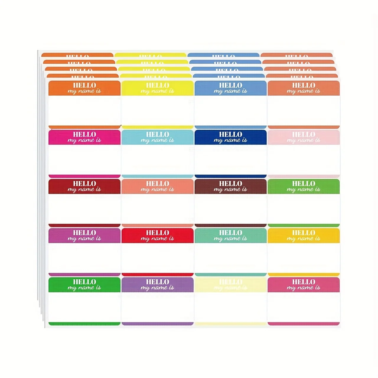 100-Pcs-Name-Tag-Stickers-Identification-Badges-Peel-and-Stickers-Hello ...