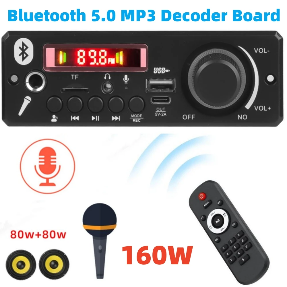 12v Fm Mp3 Decoder Board Bluetooth Radio Card | 24v Bluetooth Mp3 ...