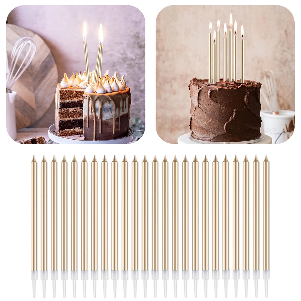 Velas-doradas-y-champ-n-para-decoraci-n-de-tartas-decoraci-n-artesanal ...