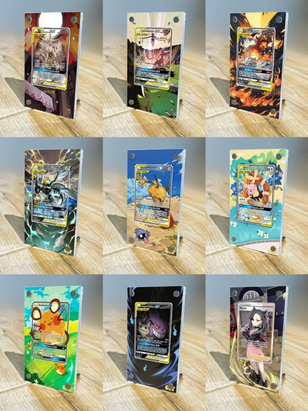 Ptcg Pokemon Japanese Edition Extended Painting Second Series Collection Acrylic Card Brick ...