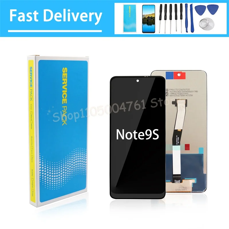 6.6'' TFT Screen For Xiaomi Redmi Note 9S LCD Display Touch Screen ...