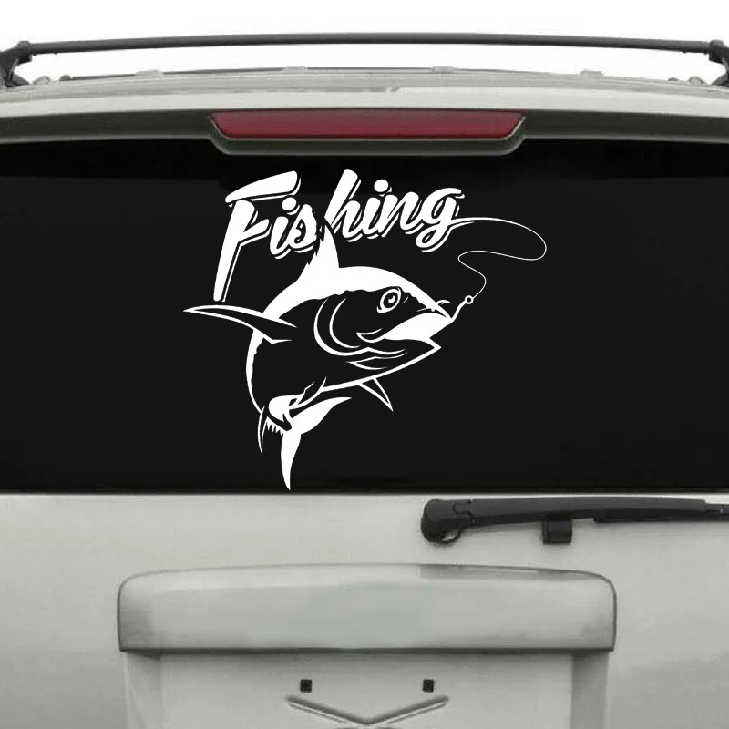 Fishing Logo Hobby Hunting Fishing Rod Tackle Outdoor Sports Car Boat ...