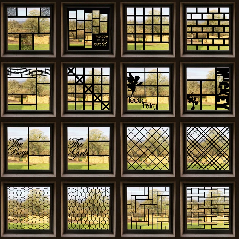 Stained-Glass-Window-Film-Transparent-Glass-Sticker-Static-Cling-Custom ...
