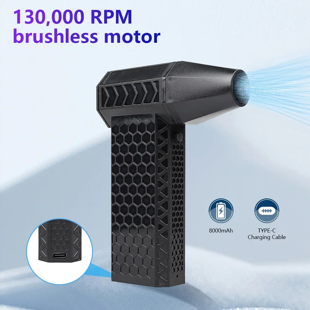 130K RPM Turbo Air Blower | 52m/s Hurricane Wind for Car Detailing ...