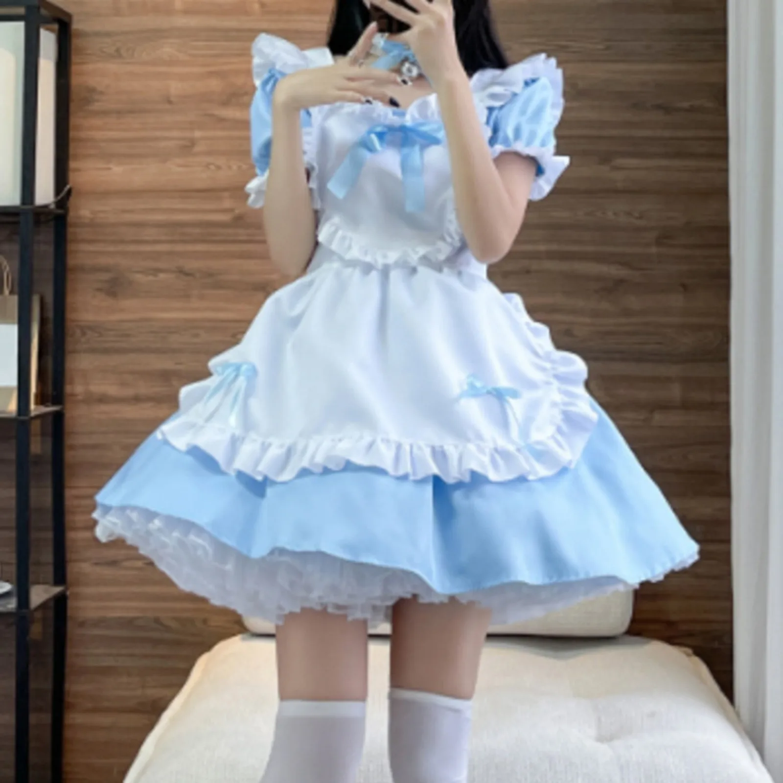Sexy-Lolita-Pink-Maid-Dress-Japanese-Sweet-Women-Kawaii-Dress-Role-Play ...
