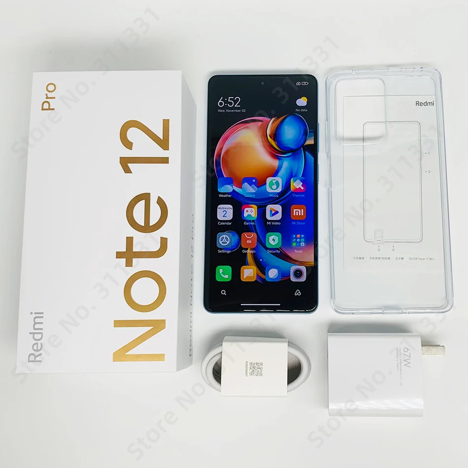Xiaomi Redmi Note 12 Pro 128gb/256gb Smartphone Mtk Dimensity 1080 Octa ...