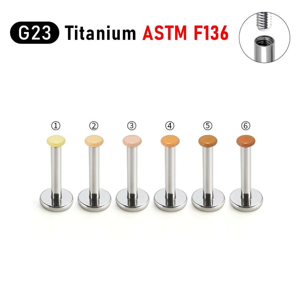 F136Titanium-Steel-Labret-Lip-Monroe-Piercing-Skin-Tone-Invisible ...