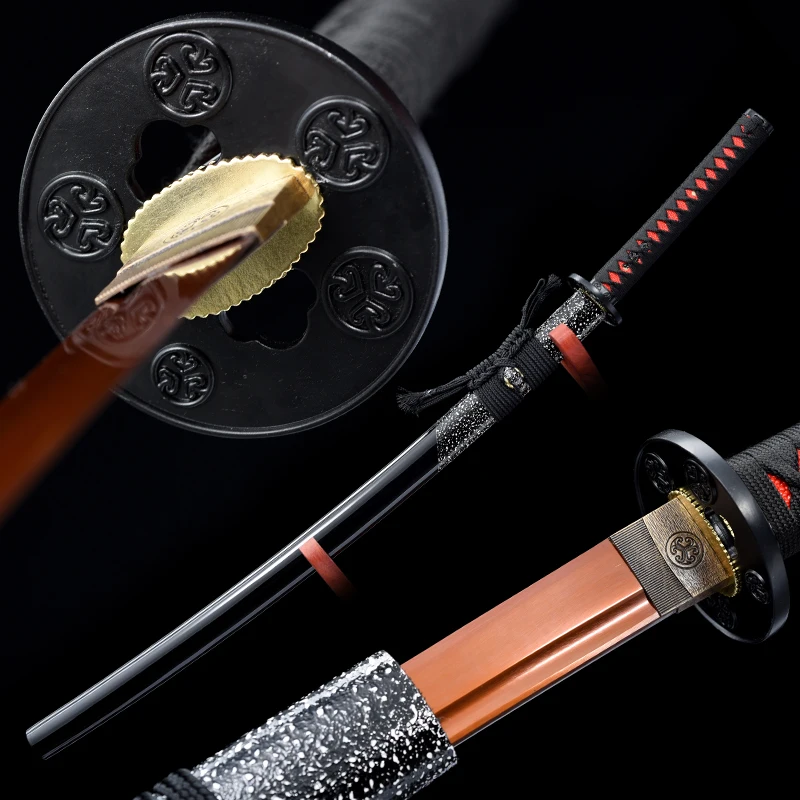 Masahiro-Katanas-1060-Brown-Color-Blade-Strong-Flexible-Handmade-Full ...