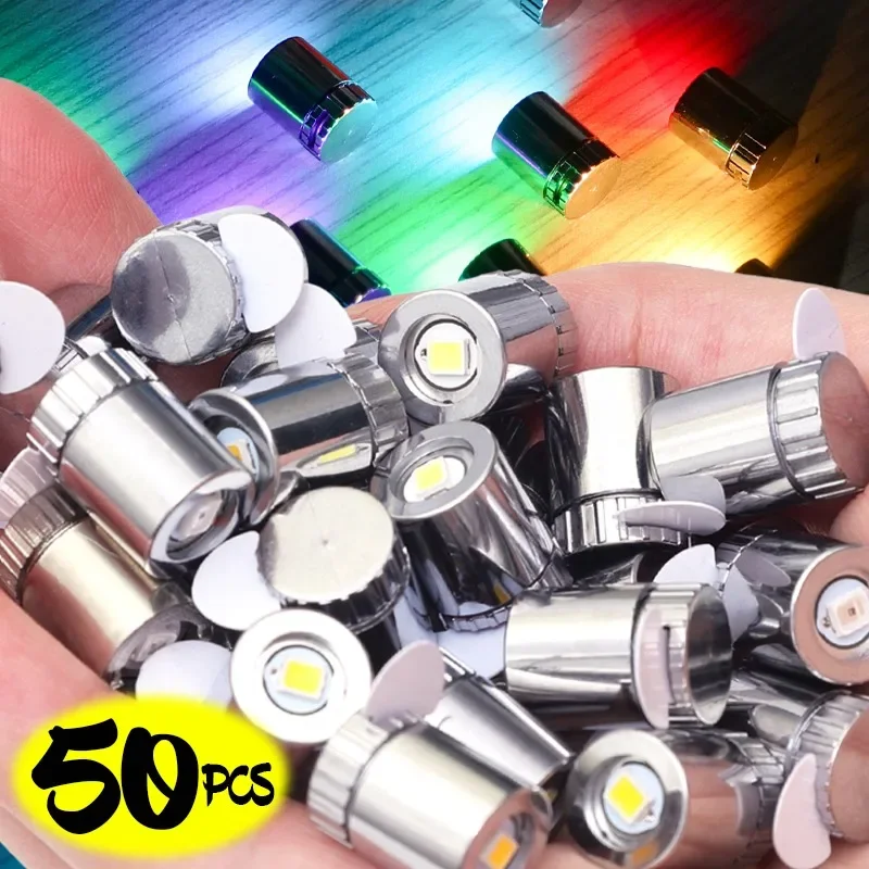 50/1PCS Mini LED Light Small Light Bulb for Lantern Wick Base Battery ...