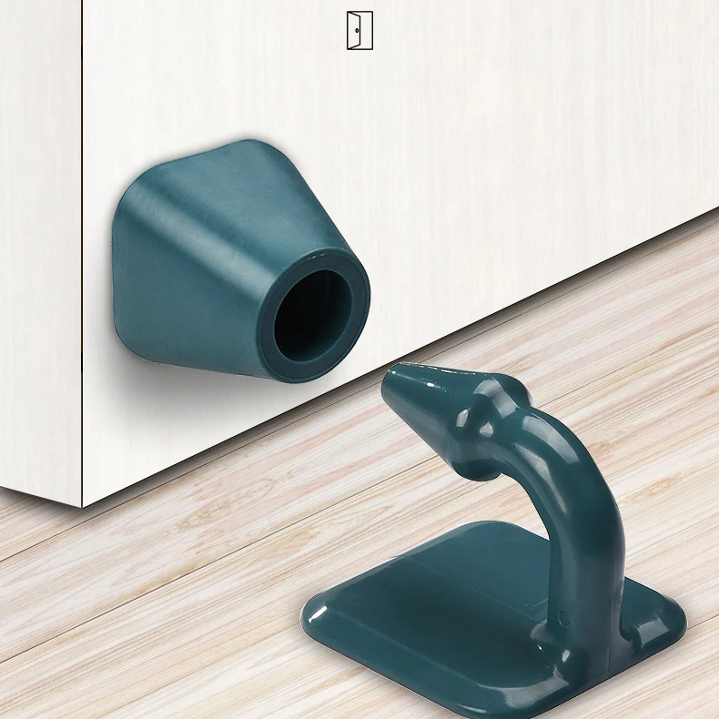 2-5PCS-Mute-Non-punch-Silicone-Door-Stopper-Touch-Toilet-Wall ...