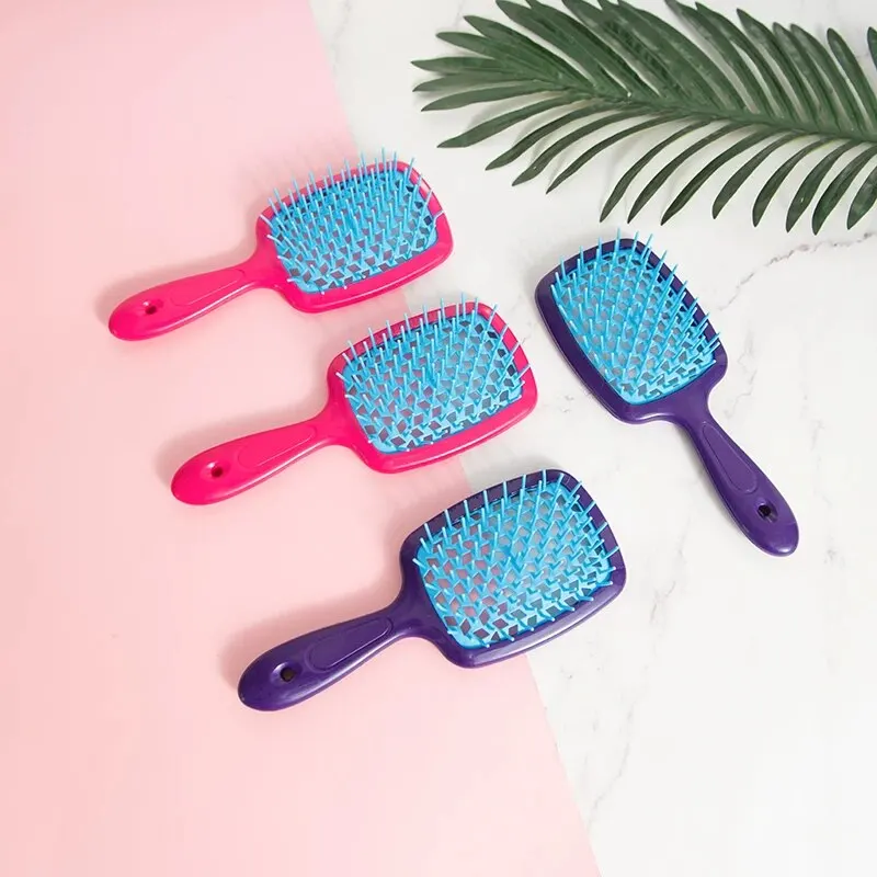 1 Pack Hollow Massage Lattice Magic Comb Wet and Dry Dual Purpose Hair ...