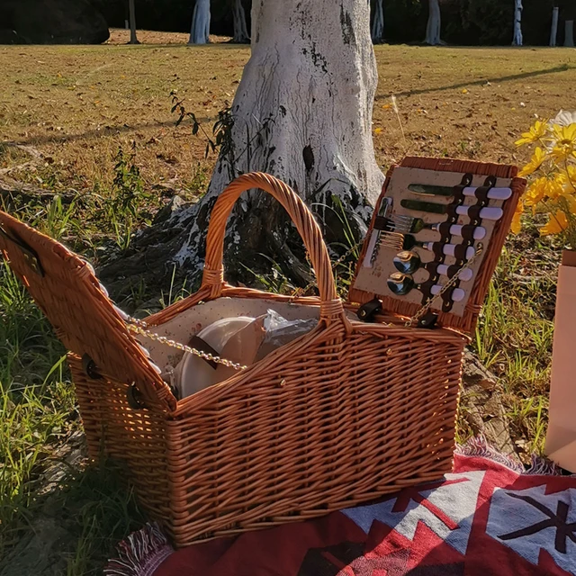 Open Picnic Basket