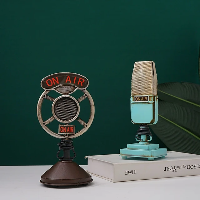 Vintage Radio Microphone Prop