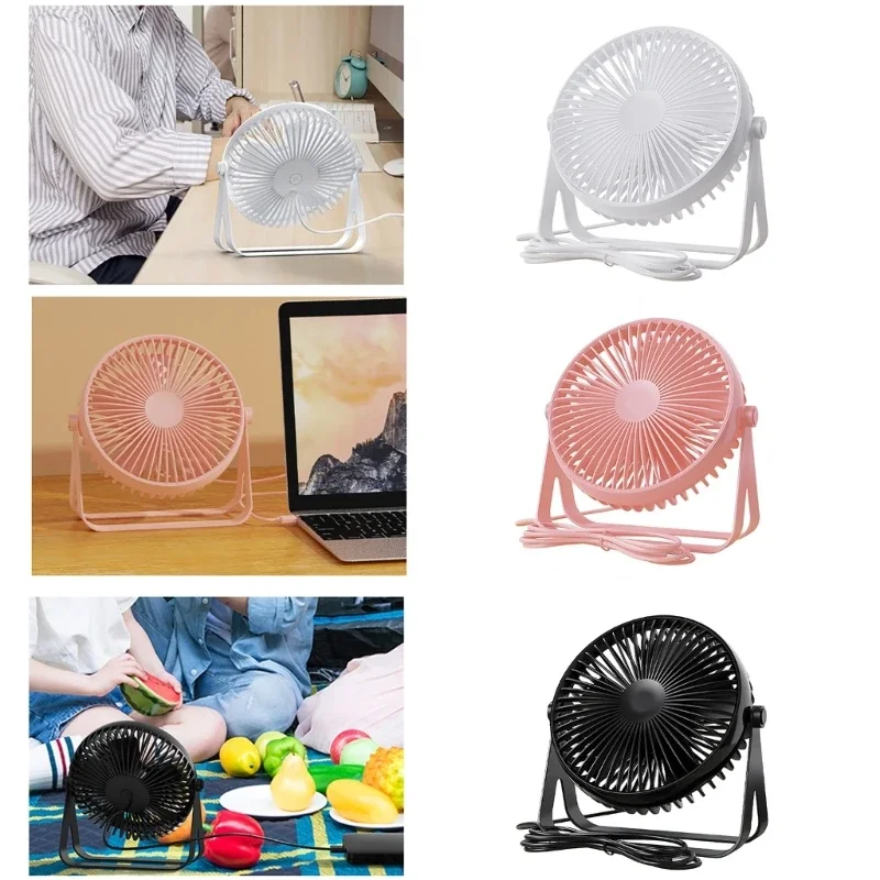 USB-Desk-Fan-Quiet-Operation-Fan-with-3Speeds-Mini-Cooling-Table-Fan ...