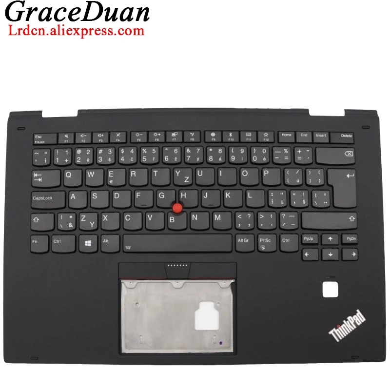 CZ-Czech-Black-Keyboard-Upper-Case-Palmrest-Shell-Cover-For-Lenovo ...