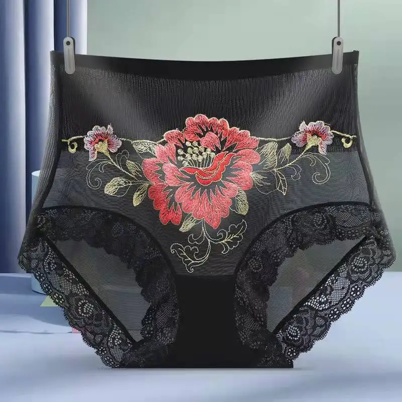 Women-Retro-Style-Mesh-Sexy-Transparent-Lace-Flower-Embroidery ...