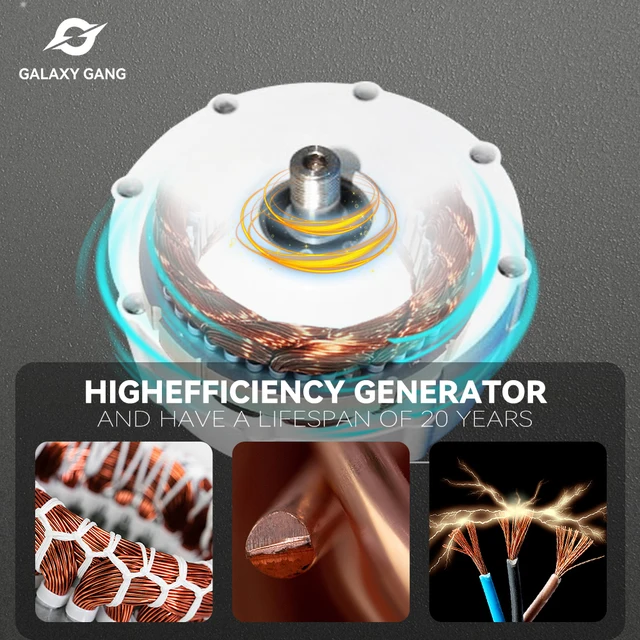 Electric Generator Wind Dynamo Water Turbine 1000W 2000W 3000W 12V 24V ...