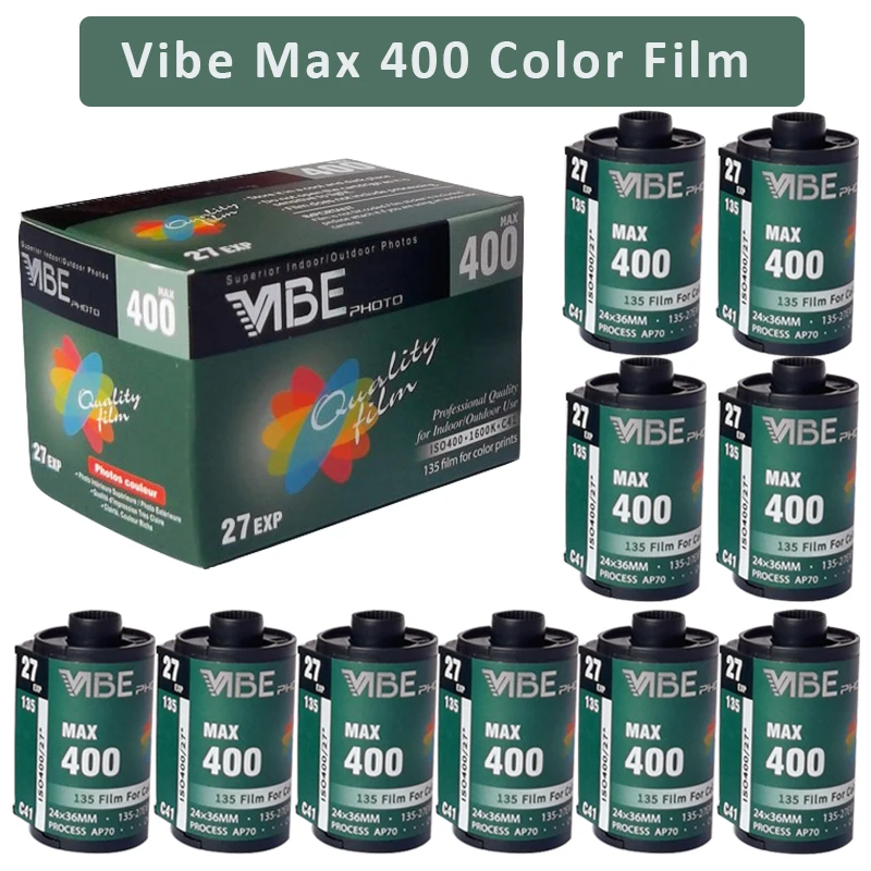 1Roll-5Roll-6Roll-10Roll-VIBE-Max-400-Color-film-ISO-400-135-Negative ...