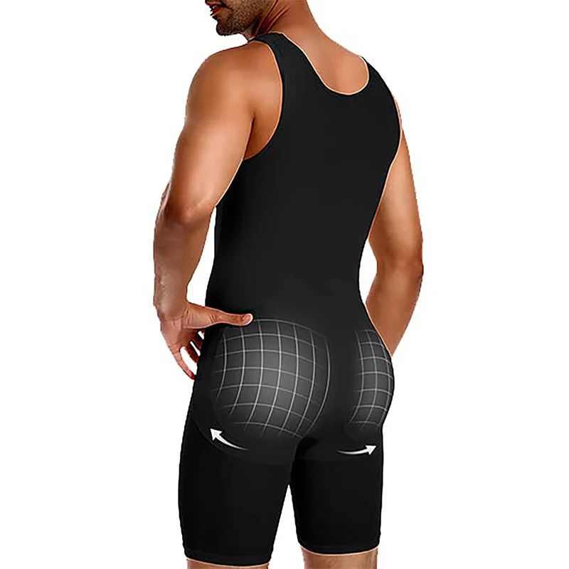 Men-Compression-Shapewear-Hip-Enhancer-with-Pads-Tummy-Control-Bodysuit ...