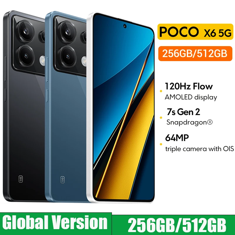 POCO-X6-Smartphone-Vers-o-Global-Snapdragon-7s-Gen-2-120Hz-Tela-AMOLED ...
