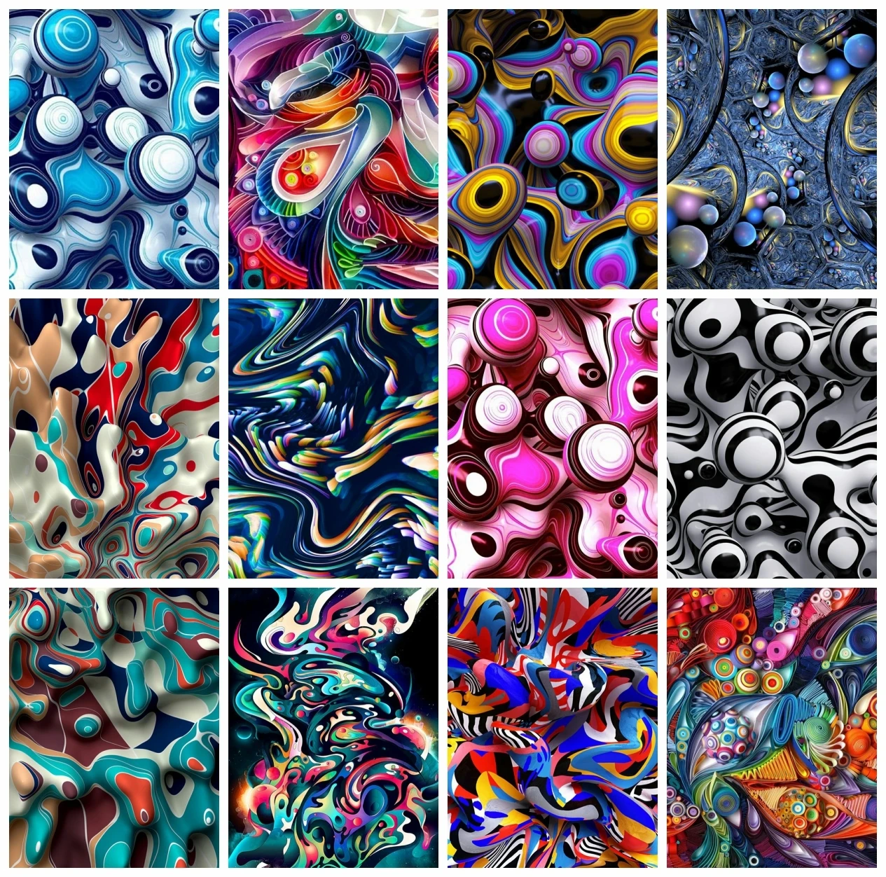 AZQSD-Coloring-By-Numbers-Ball-Abstract-Acrylic-Hand-Paint-Kit-On ...