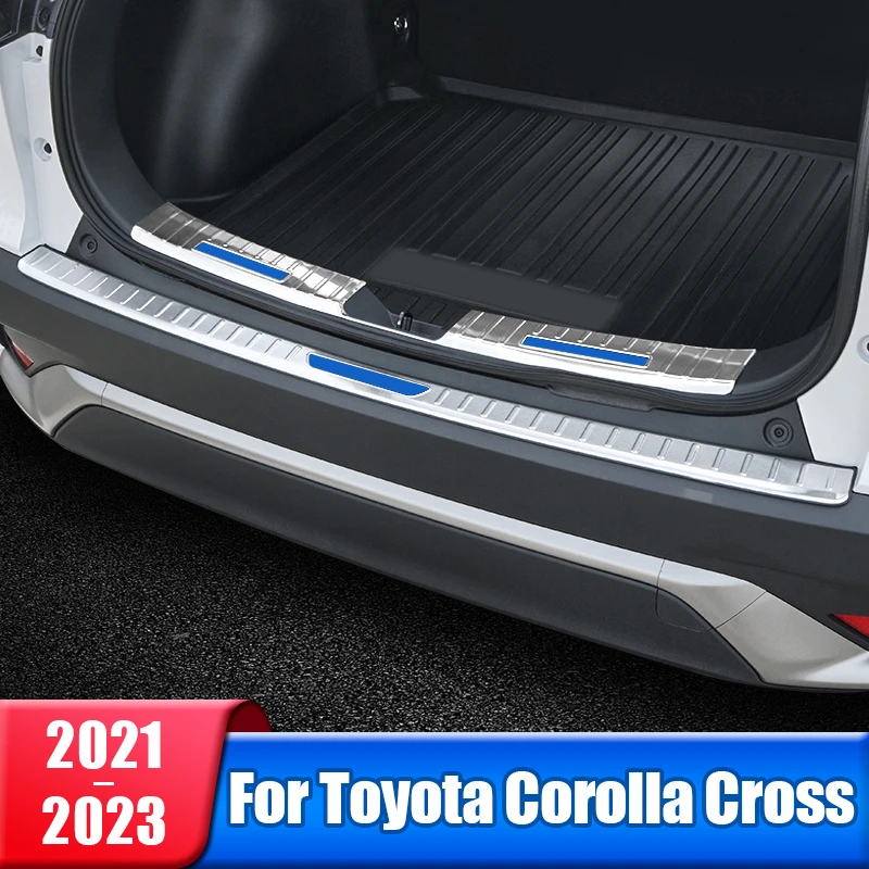 Stainless Steel Car Trunk Inner Guard For Toyota Corolla Cross XG10 ...
